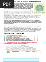 Lectura sobre el Medio Ambiente para Niños | PDF | Contaminación ...