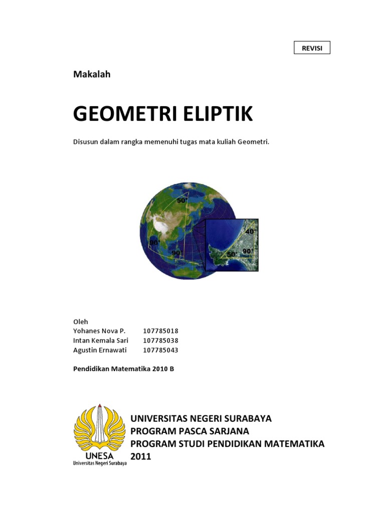 Elliptic Geometry | PDF