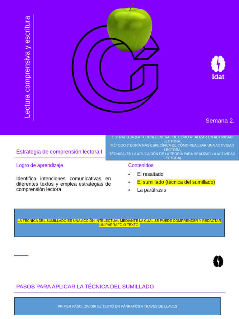 Lectura Comprensiva y Escritura Semana 2... PptxTRABAJADO en CLASE ...