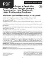 ACL-RSI Score Summary and Calculator | PDF | Knee | Limbs (Anatomy)