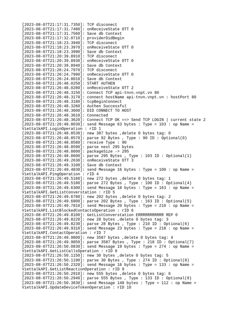 TCP Connection and Authentication Logs | PDF | Network Socket ...