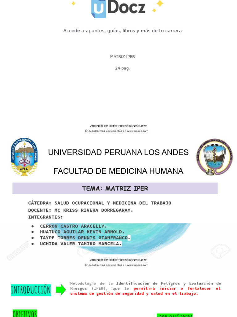 Matriz Iper 3 748004 Downloadable 9039481 | PDF | Riesgo | Evaluación de riesgos