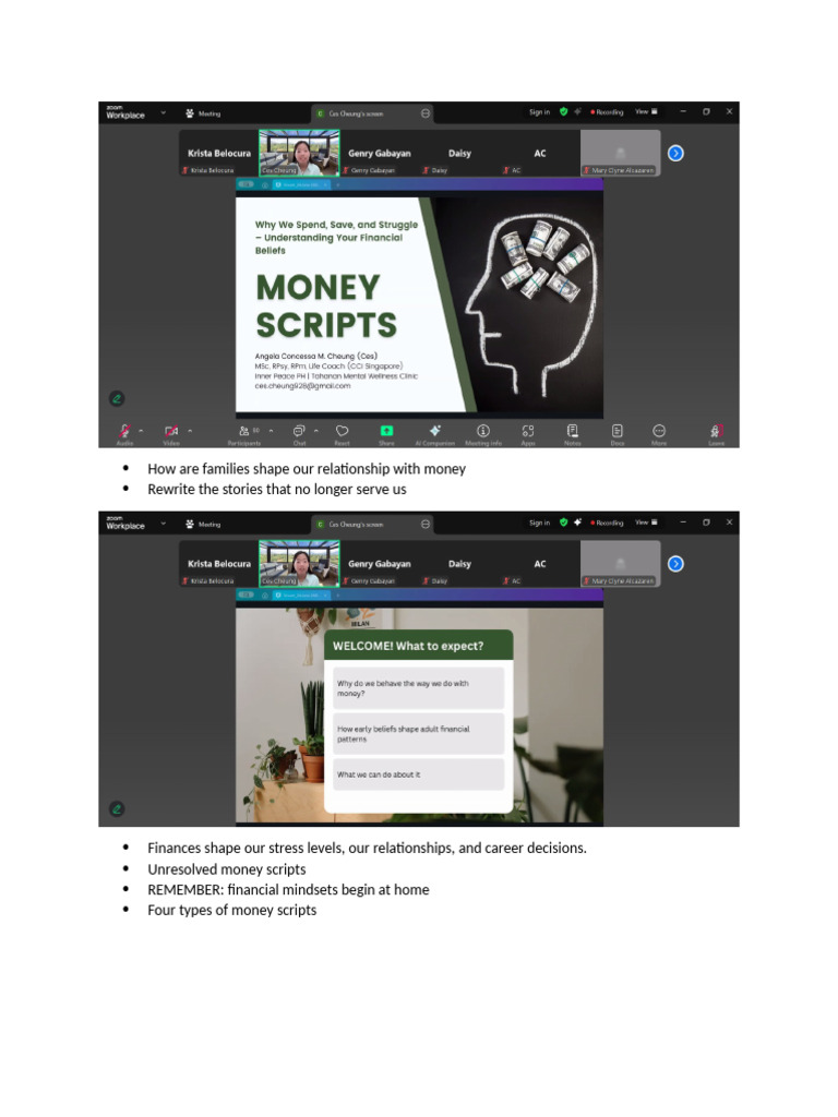 Understanding Money Mindsets | PDF