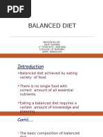 Balanced Diet | PDF | Foods | Healthy Diet