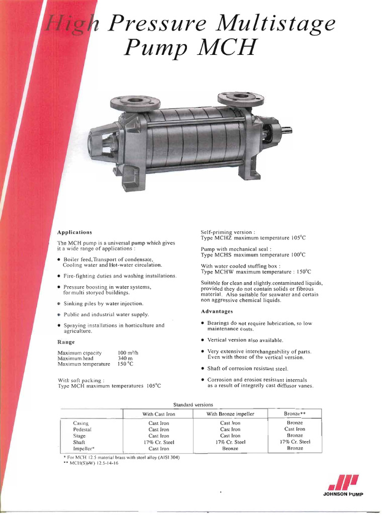 Johnson Pump MCH | PDF
