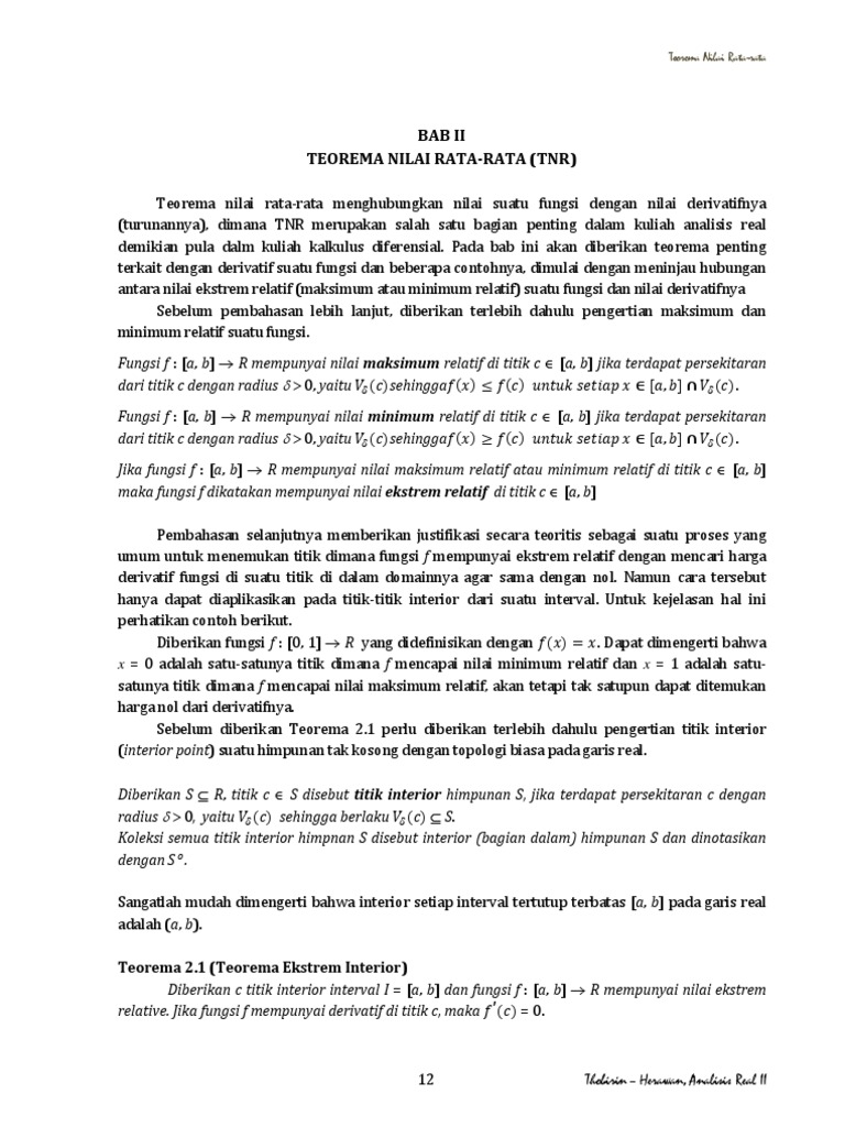Par 2 (Teorema Nilai Rata Rata) | PDF | Sains & Matematika | Komputer