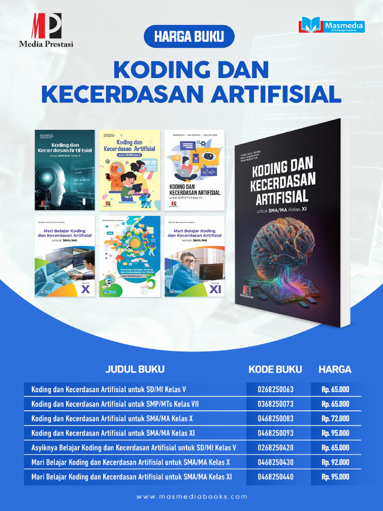 Flyer Buku Koding Dan AI Kelas 5710 Dan 11 | PDF