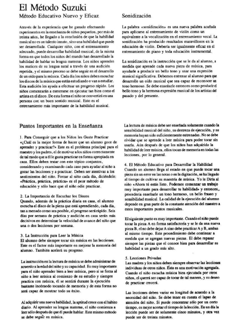 Suzuki - Método para Guitarra | PDF