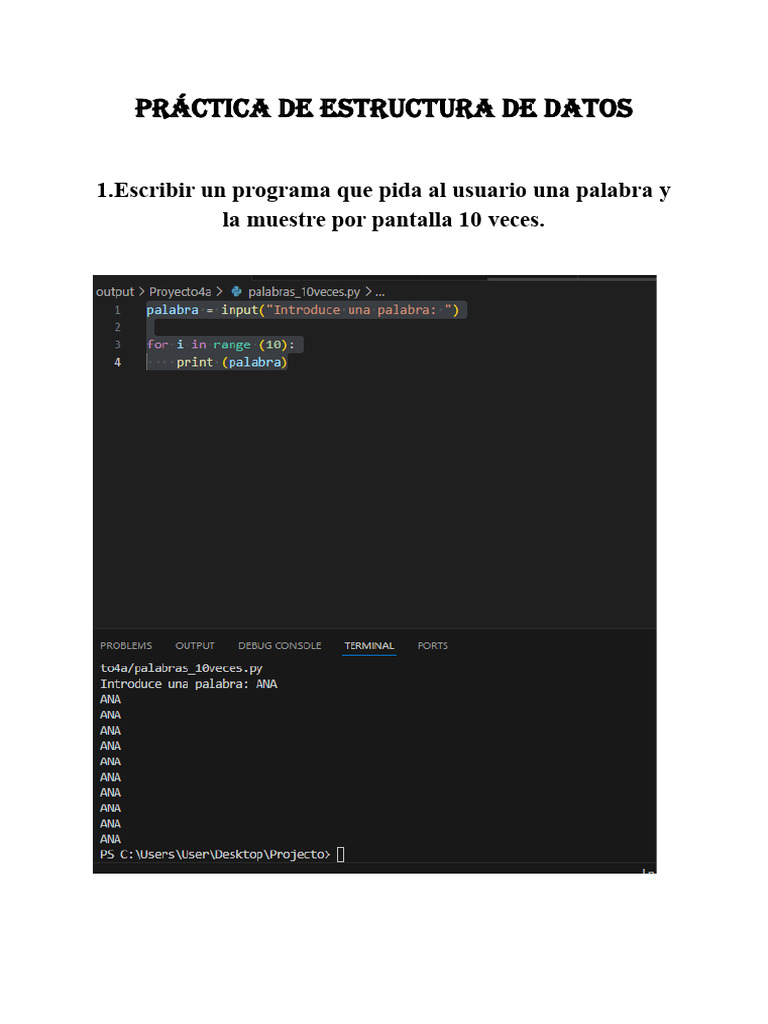 Práctica de Estructura de Datos | PDF | Diccionario | Informática