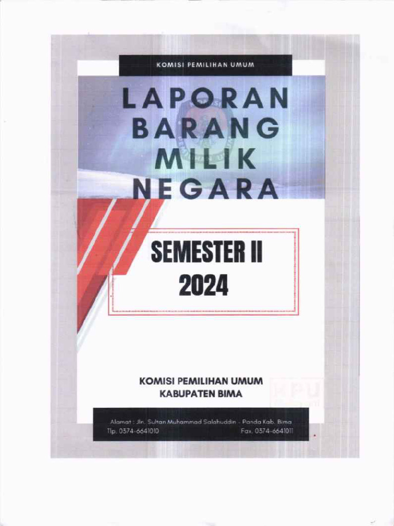 Laporan BMN Semester II Tahun 2024 - 11zon | PDF