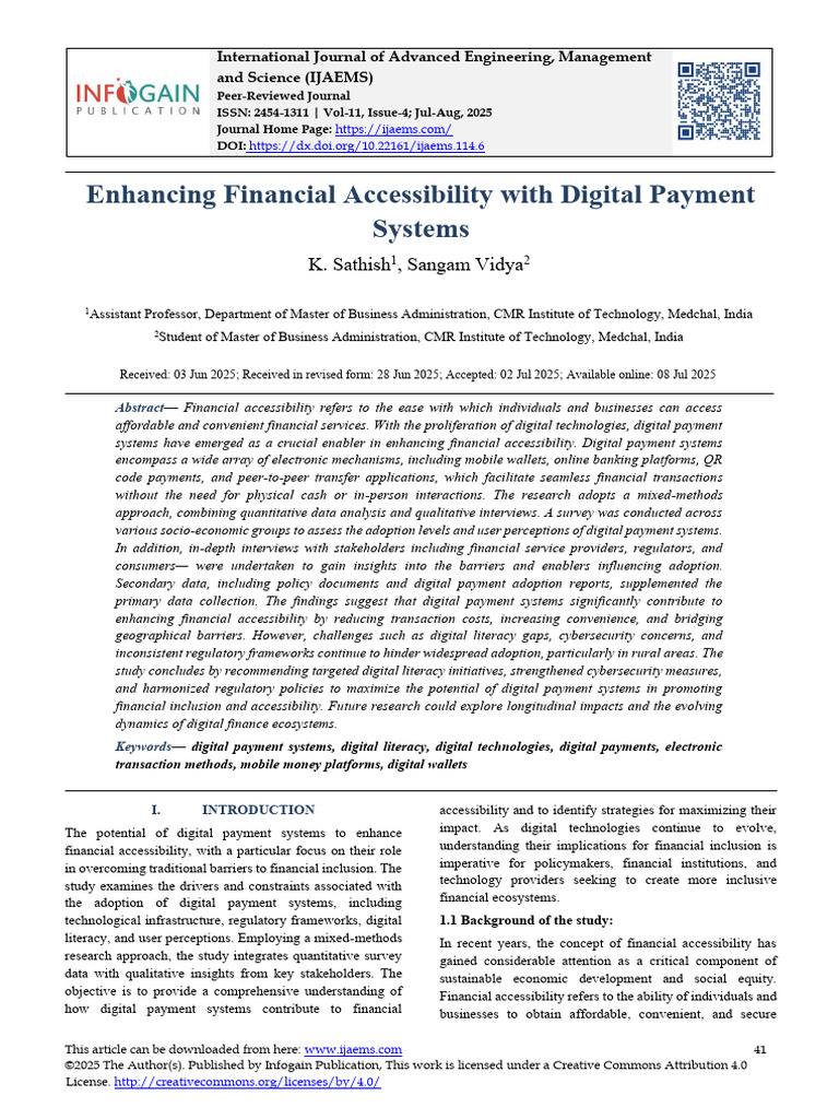 Enhancing Financial Accessibility With Digital Payment Systems | PDF ...