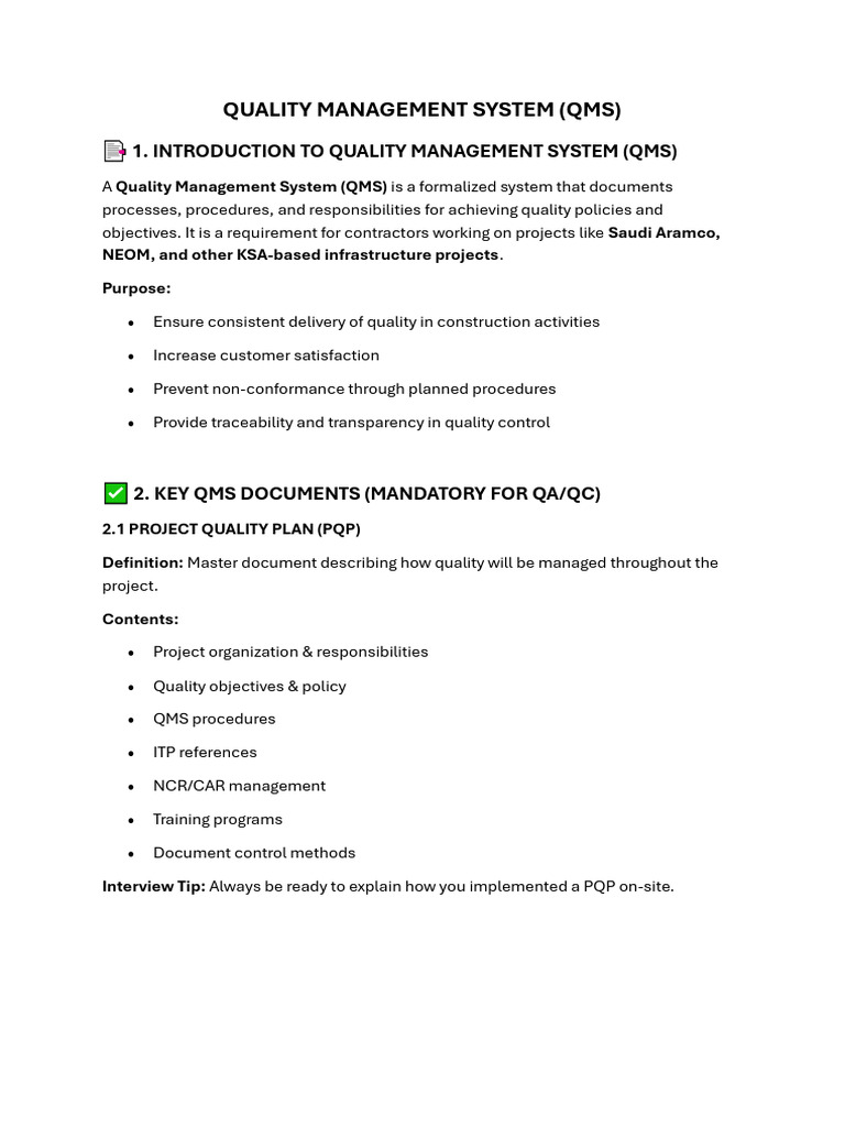 Quality Management System | PDF | Quality Management System ...