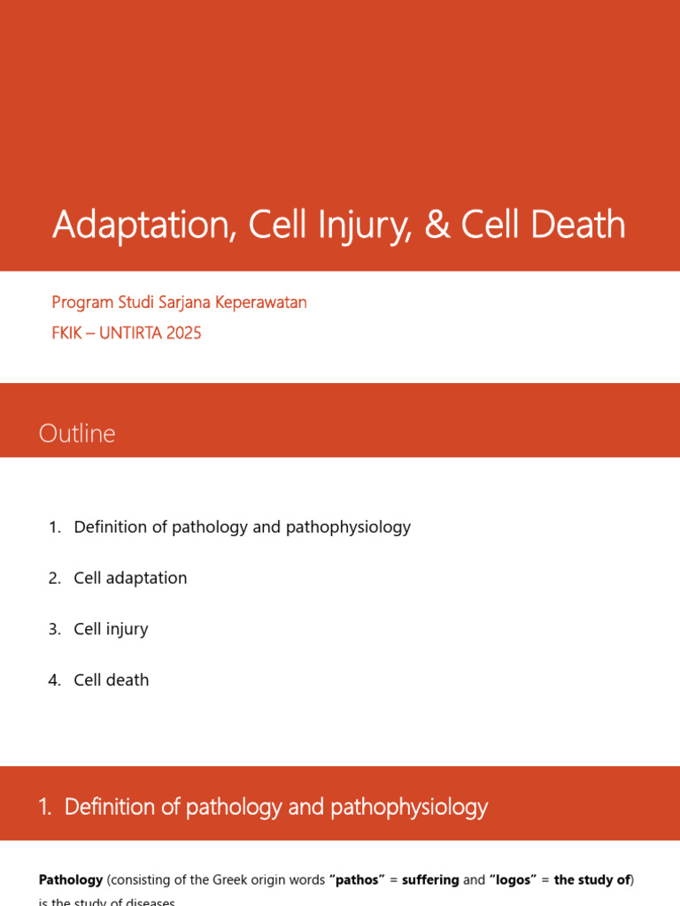 Adaptation, Cell Injury, & Cell Death | PDF