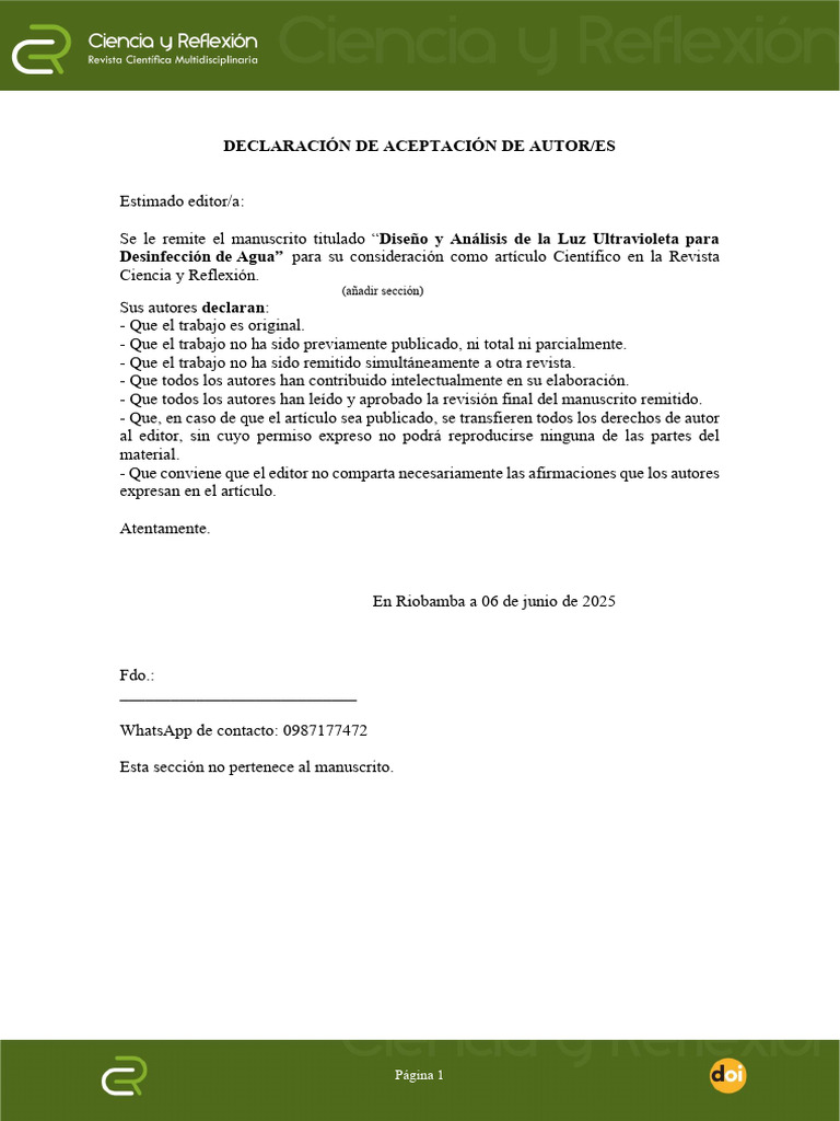 Articulo 1 | PDF | Agua