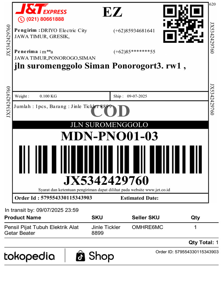 07 09-10-56 30 - Shipping Label+Packing Slip | PDF