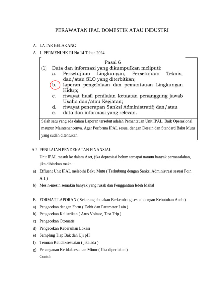 Panduan Perawatan IPAL Efektif 2024 | PDF