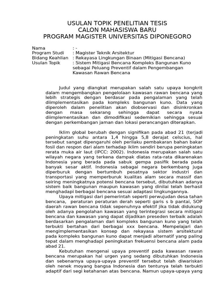 Usulan Topik Proposal 1 | PDF