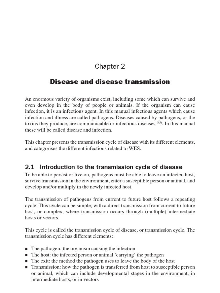 Disease and Disease Transmission | PDF