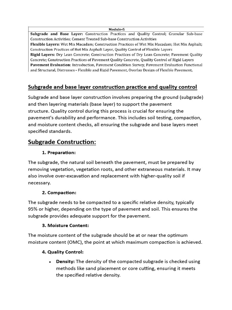 Dchp Module 5 | PDF | Road Surface | Concrete