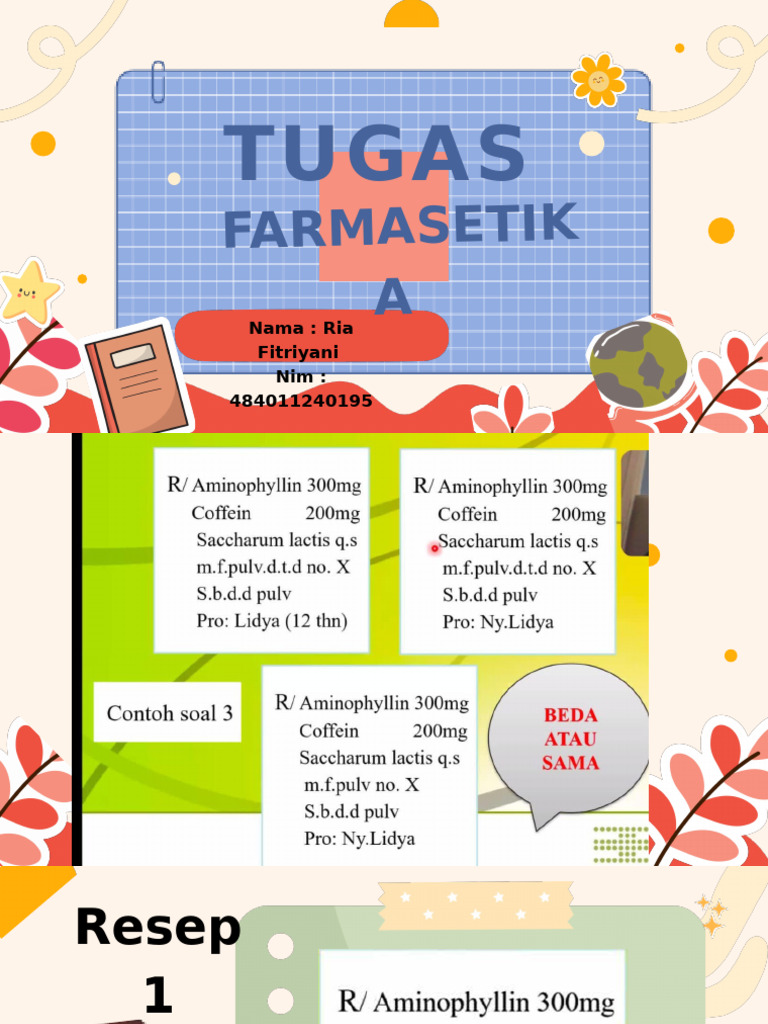 Tugas Farmasetika (Ria Fitriyani) | PDF