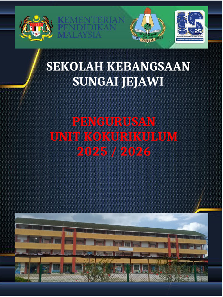 Kokurikulum SK Sungai Jejawi 2025 2026 Terkini Baru Edit | PDF