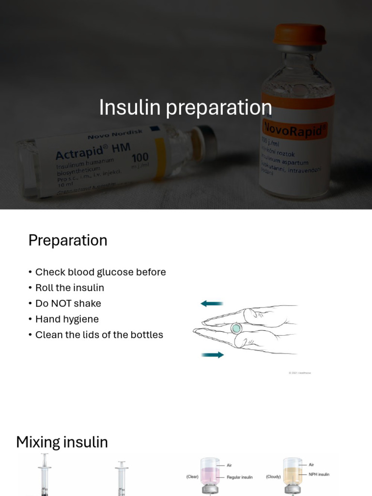 NURS 6306 Elearning Insulin Preparation | PDF
