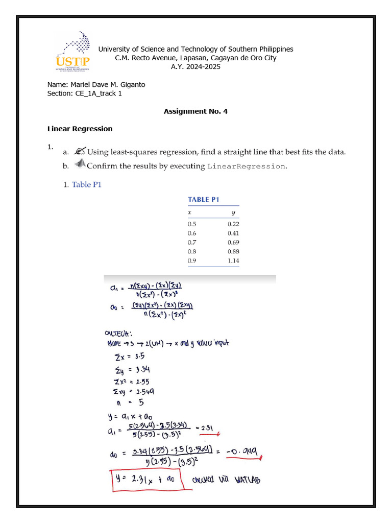 MEP 502a - Giganto - Assignment No. 4 | PDF