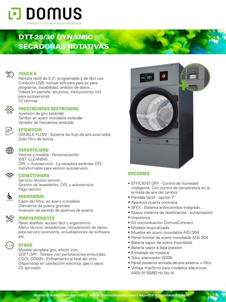 Ficha Secadoras | PDF