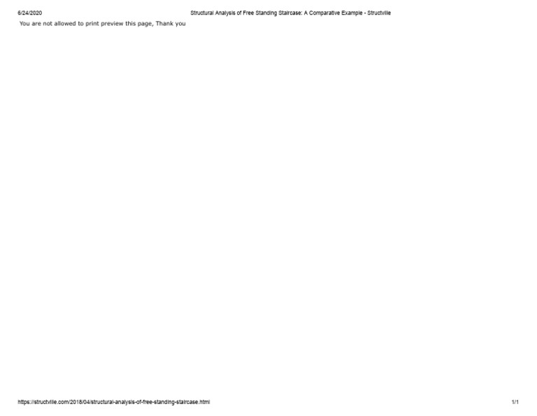 Structural Analysis of Free Standing Staircase - A Comparative Example ...