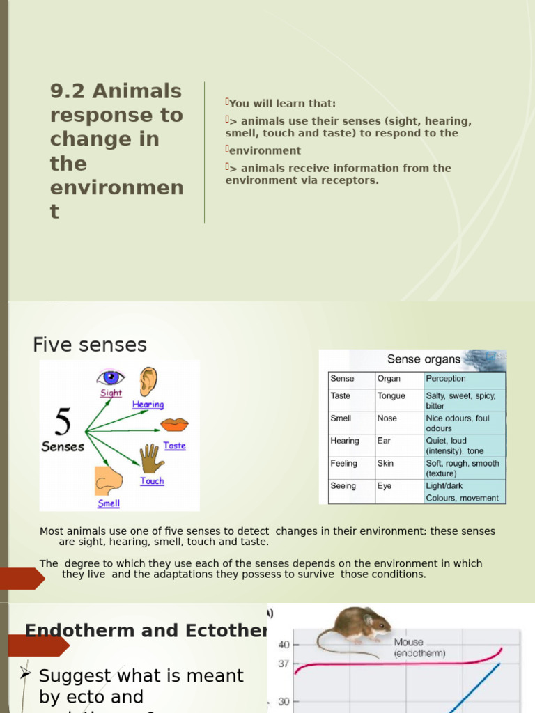 9.2 Animal Response | PDF