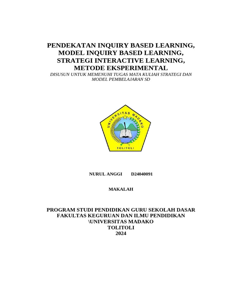 Pendekatan Inquiry Based Learning, Model Inquiry Based Learning, Strategi Interactive Learning ...