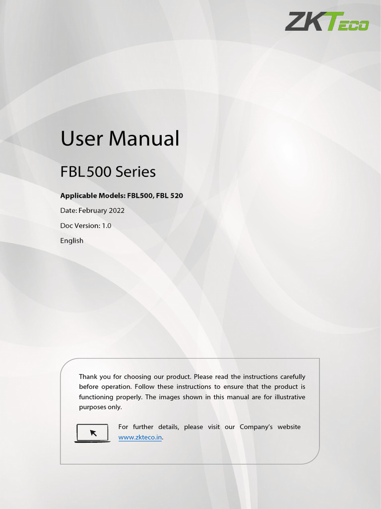 ZKTeco SpeedFace V5L Wiring Guide | PDF | Menu (Computing) | Graphical ...
