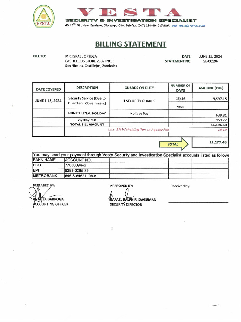 711 June 15 Bill | PDF