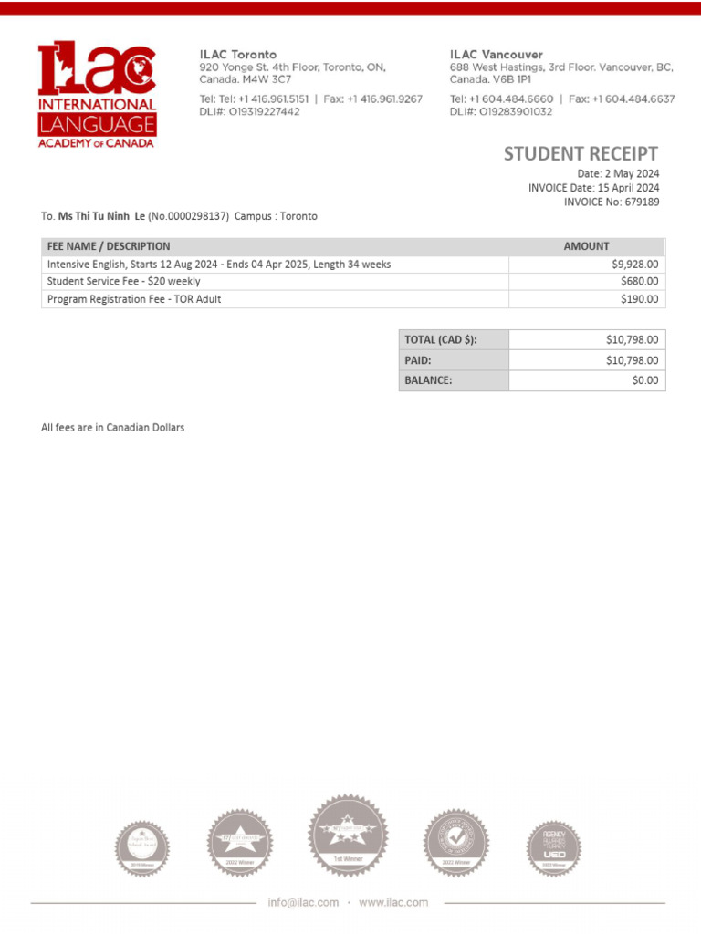 Receipt | PDF