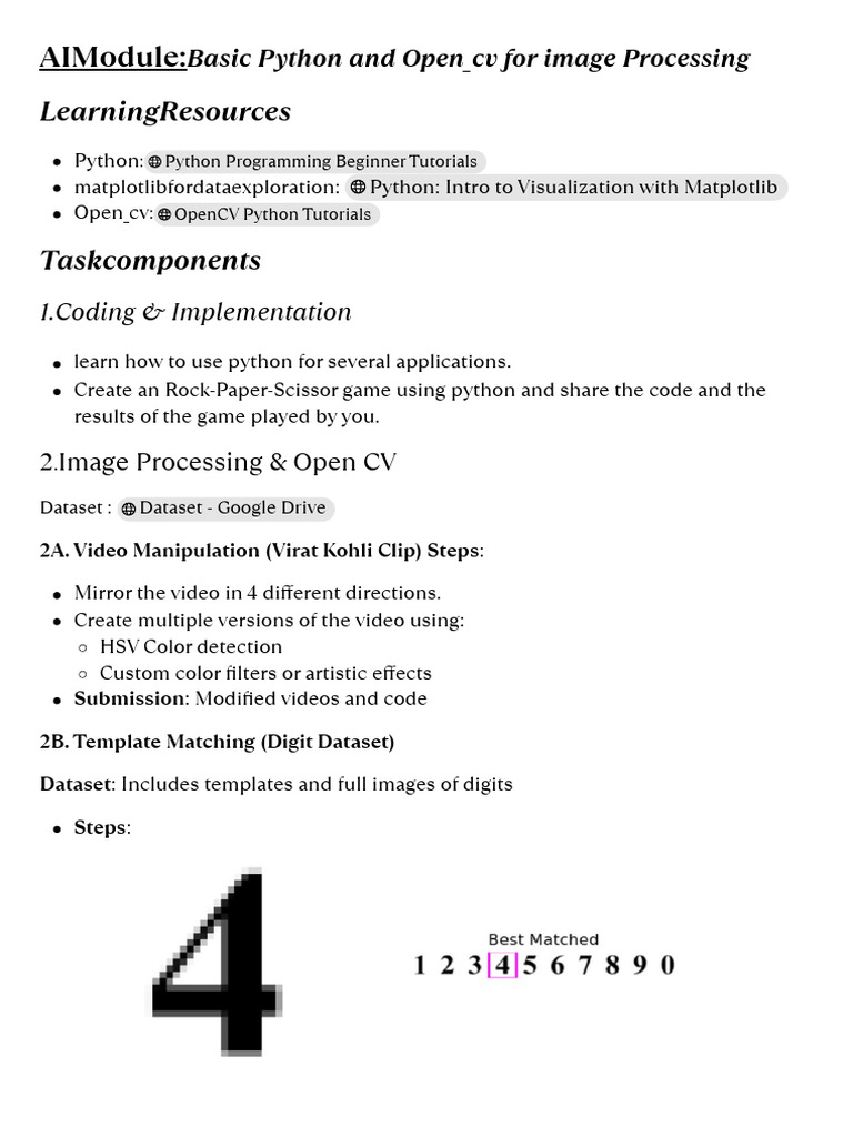 Python & OpenCV Image Processing Guide | PDF