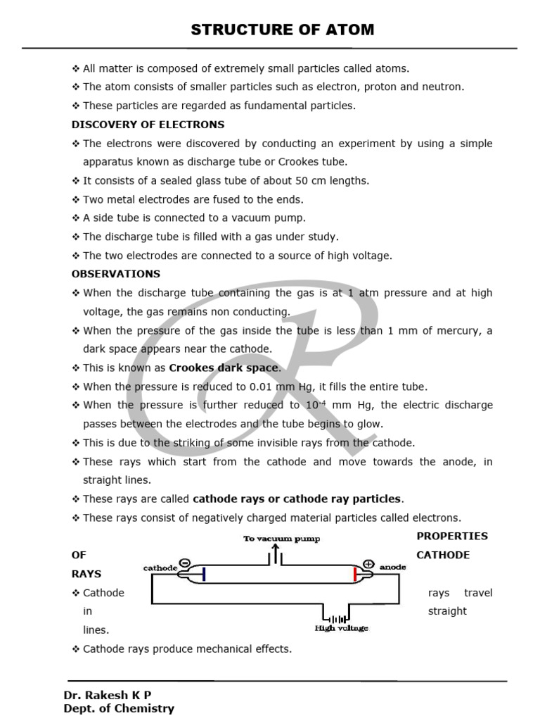 Structure of Atom | PDF | Spectroscopy | Atomic Orbital