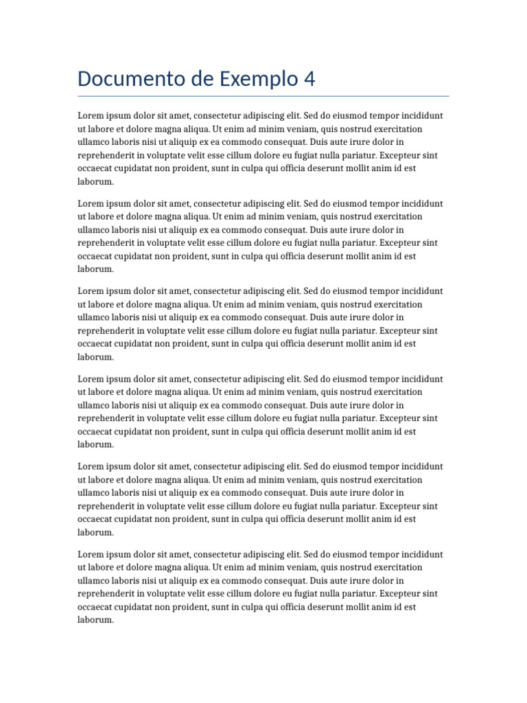 Documento Exemplo 4 | PDF