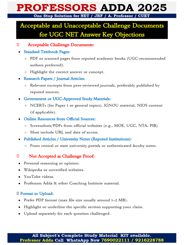 Answer Key Notice UGC NET June2025 | PDF