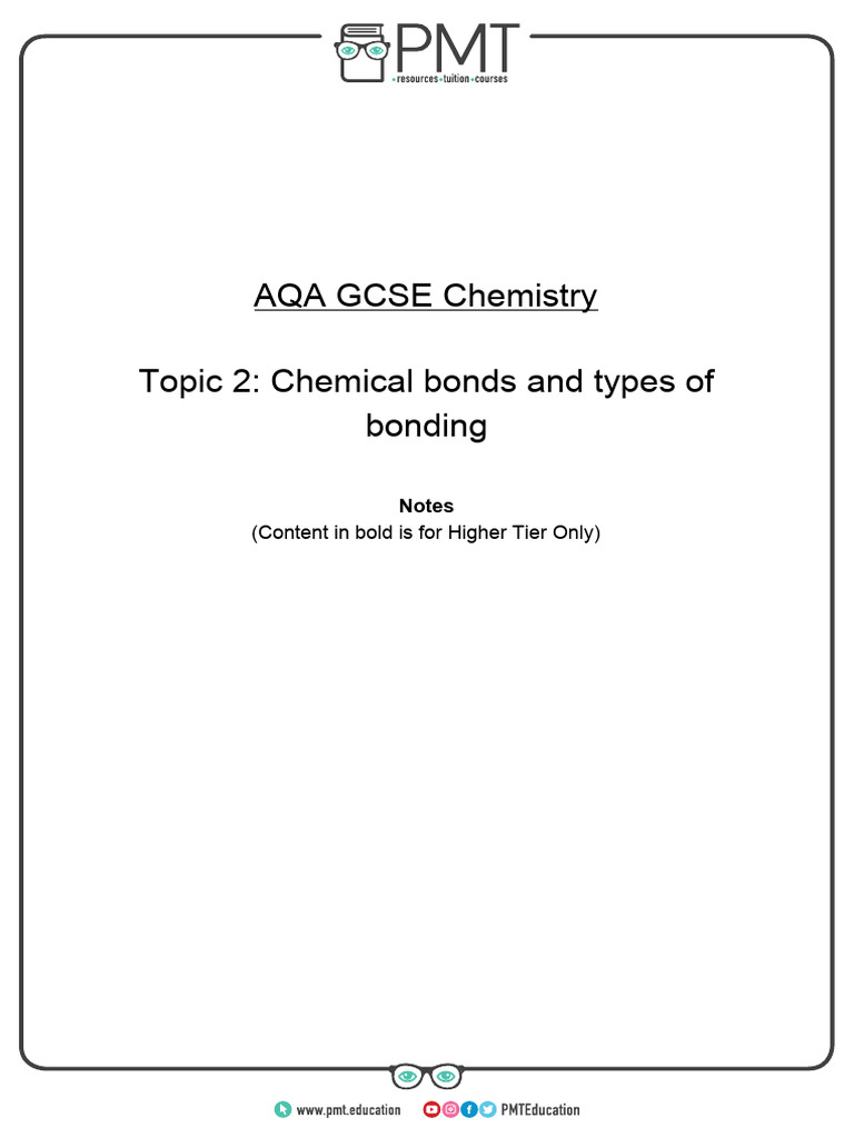 Types of Chemical Bonds Explained | PDF | Chemical Bond | Ion