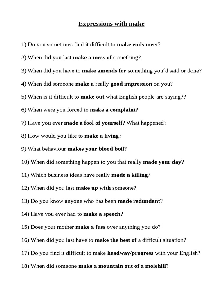 Make Questions Gapfill | PDF