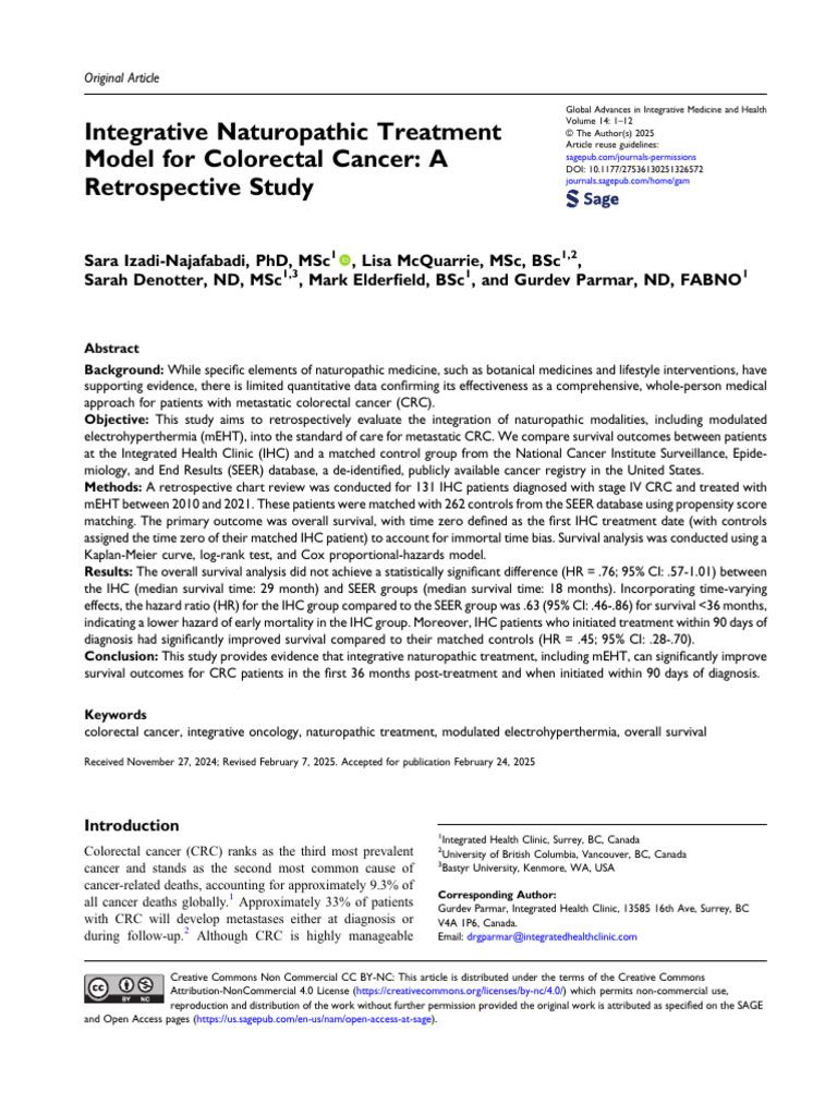 Integrative Naturopathic Treatment Model For Color | PDF | Naturopathy ...