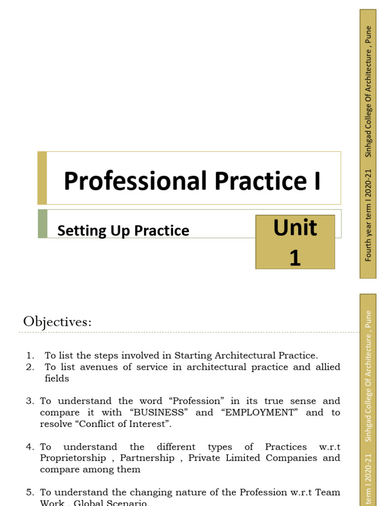 PP - Unit 1-Setting Up Practice | PDF | Partnership | Corporations