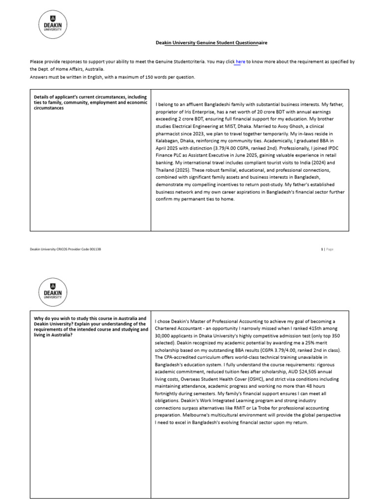 GS Questionnaire - DSA PDF | PDF | Accounting