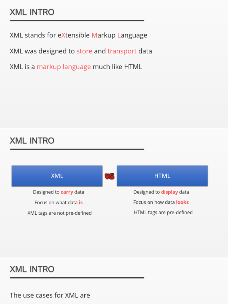 XML Intro | PDF