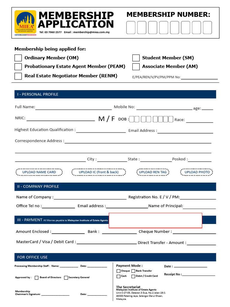 Membership Application Form | PDF | Payments | Debit Card