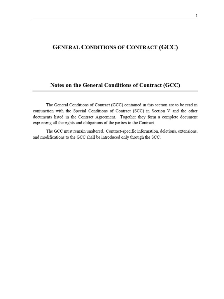 General Conditions of Contract Overview | PDF | Software | Mail