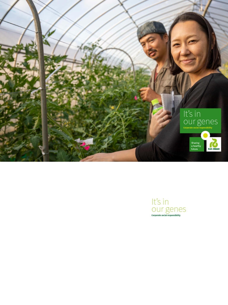 CSR Brochure Its in Our Genes | PDF | Corporate Social Responsibility ...