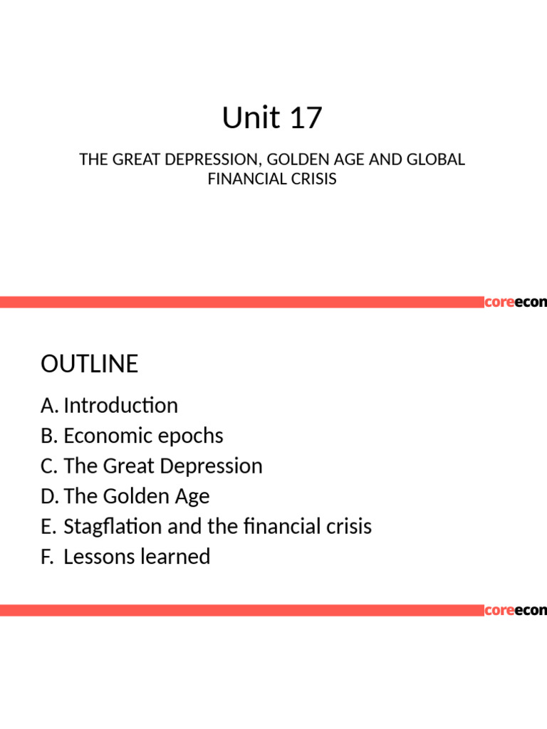 Unit 17 - The Great Depression - 1.0 | PDF | Inflation | Great Depression