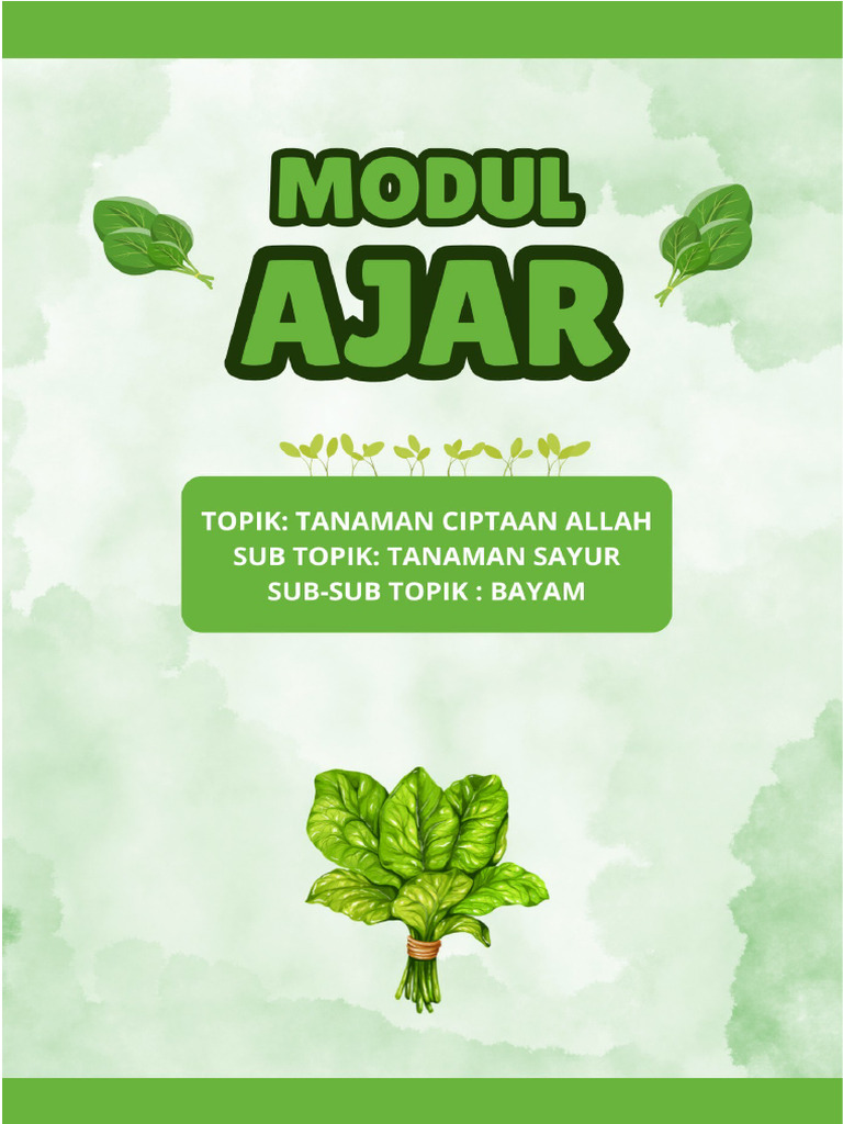 Modul Ajar Bayam | PDF