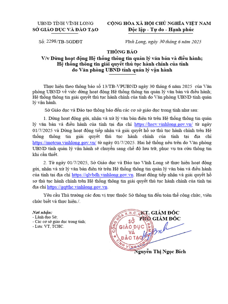 Dung Hoat Dong He Thong Thong Tin Quan Ly Van Ban Va Dieu Hanh ...